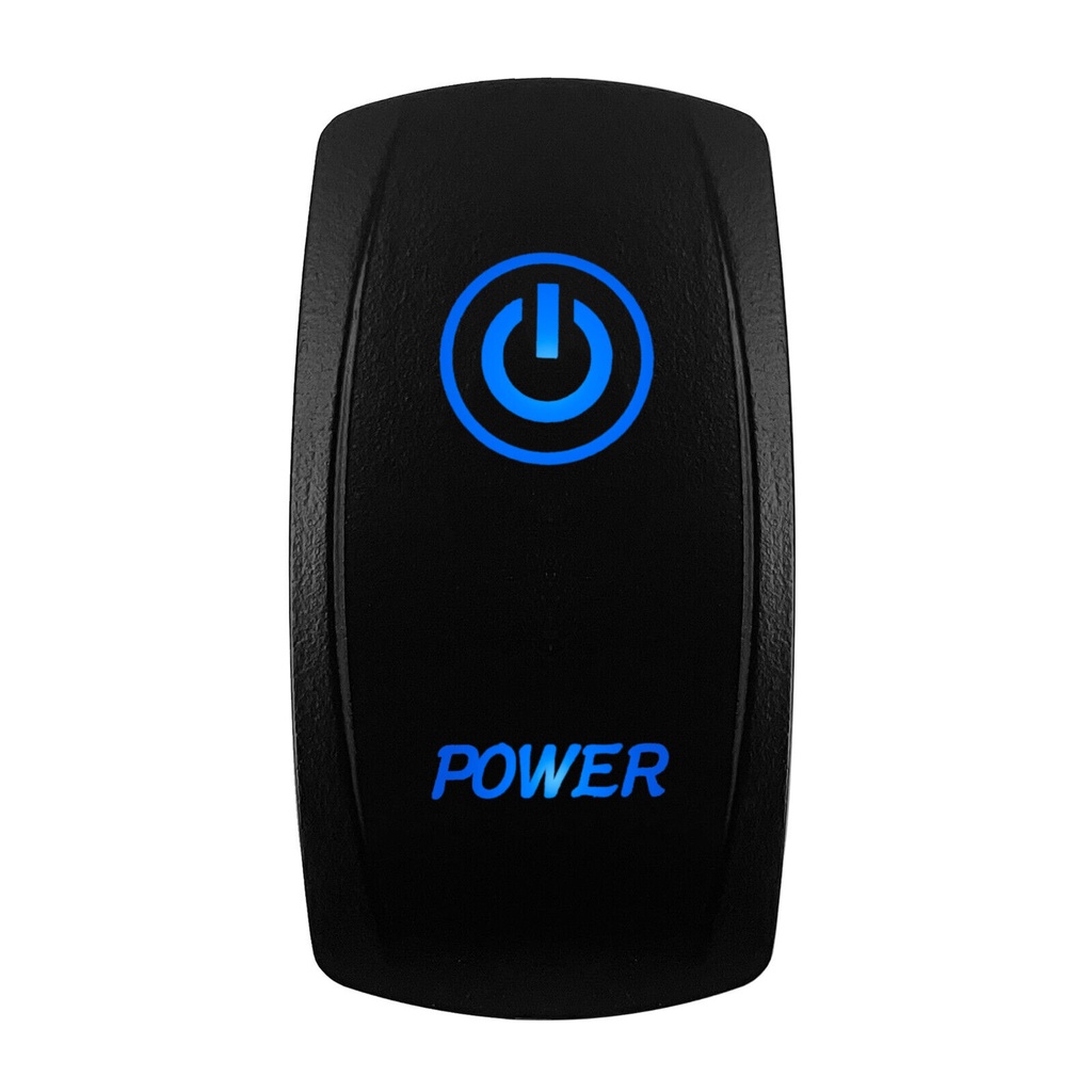 POWER Car Boat Blue Led 5 Pin Rocker Switch 12V 20A SPST ON OFF Toggle ...