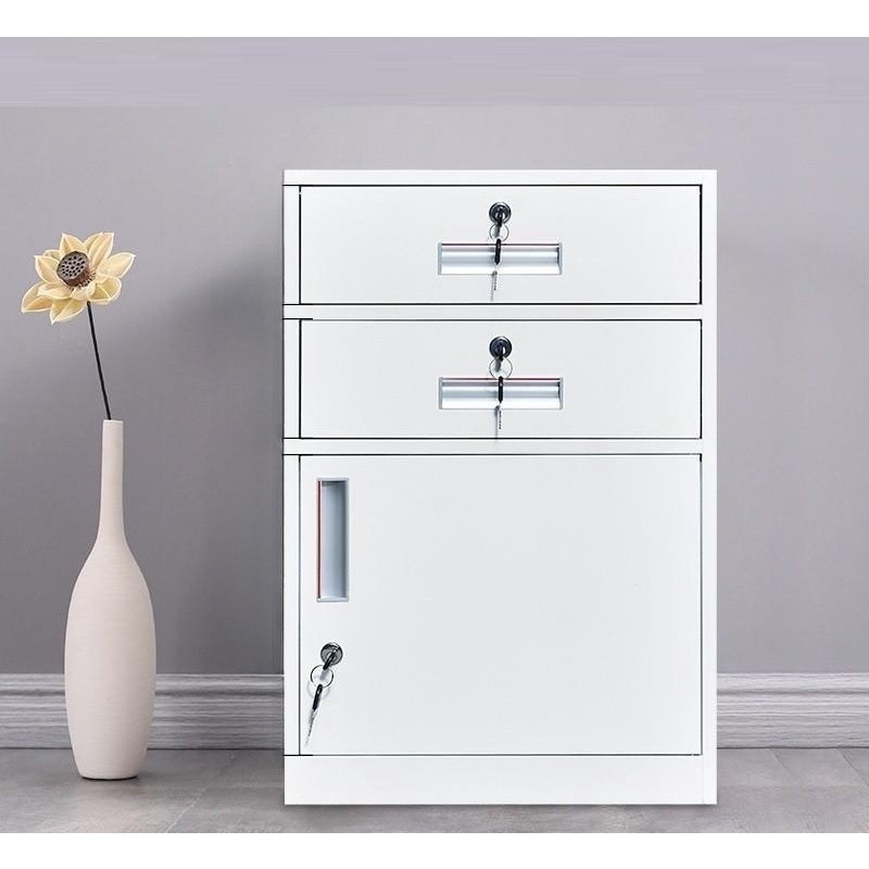 3 Tier Interlocking Steel Office File Cabinet Modern Lock Drawer ...