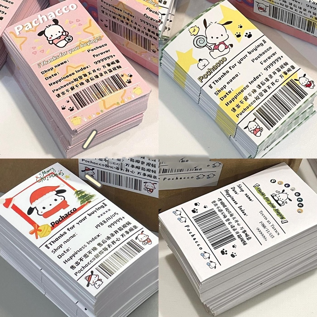 80 Pcs/set Ins Sanrio Small Ticket Style Sticker Pacha Dog Sealing ...