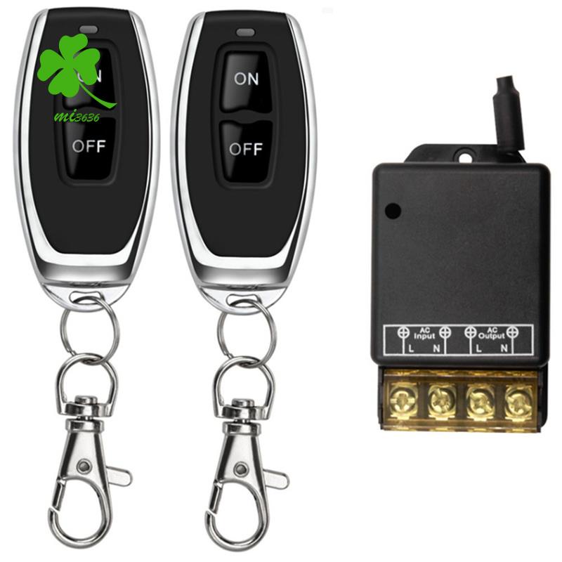 433MHz 220V Water Pump Remote Control Switch 1Ch 30A Receiver Module ON ...