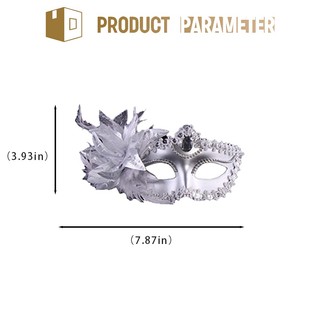 topeng masquerade party mask women Lady Big Flower Half Face For ...