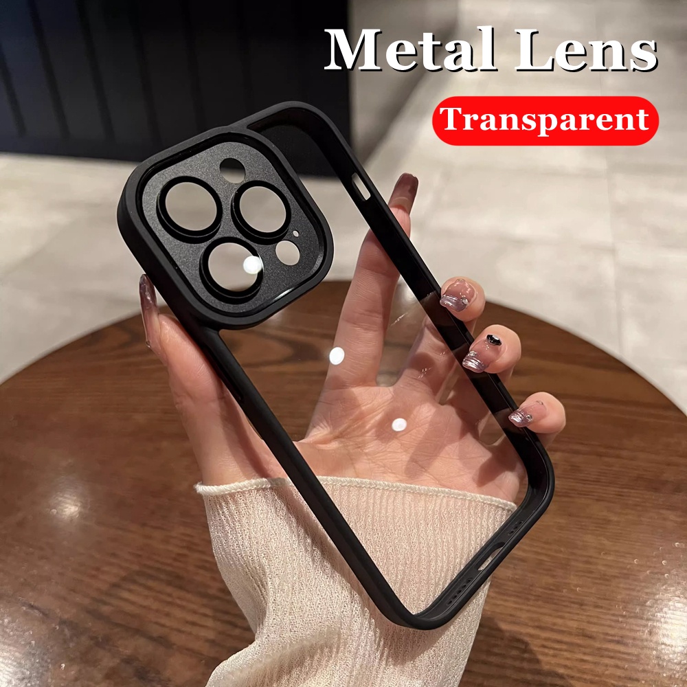 Luxury Metal Lens Phone Case for IPhone 11 12 13 14 15 Pro 14 15 Plus ...