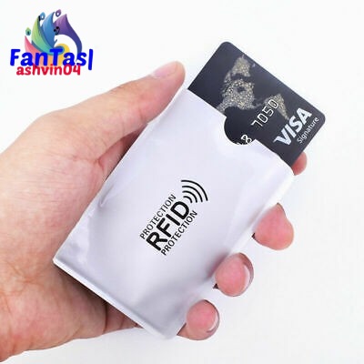 Anti Theft RFID Credit Card Protector - Blocking Safety Sleeve Shield ...