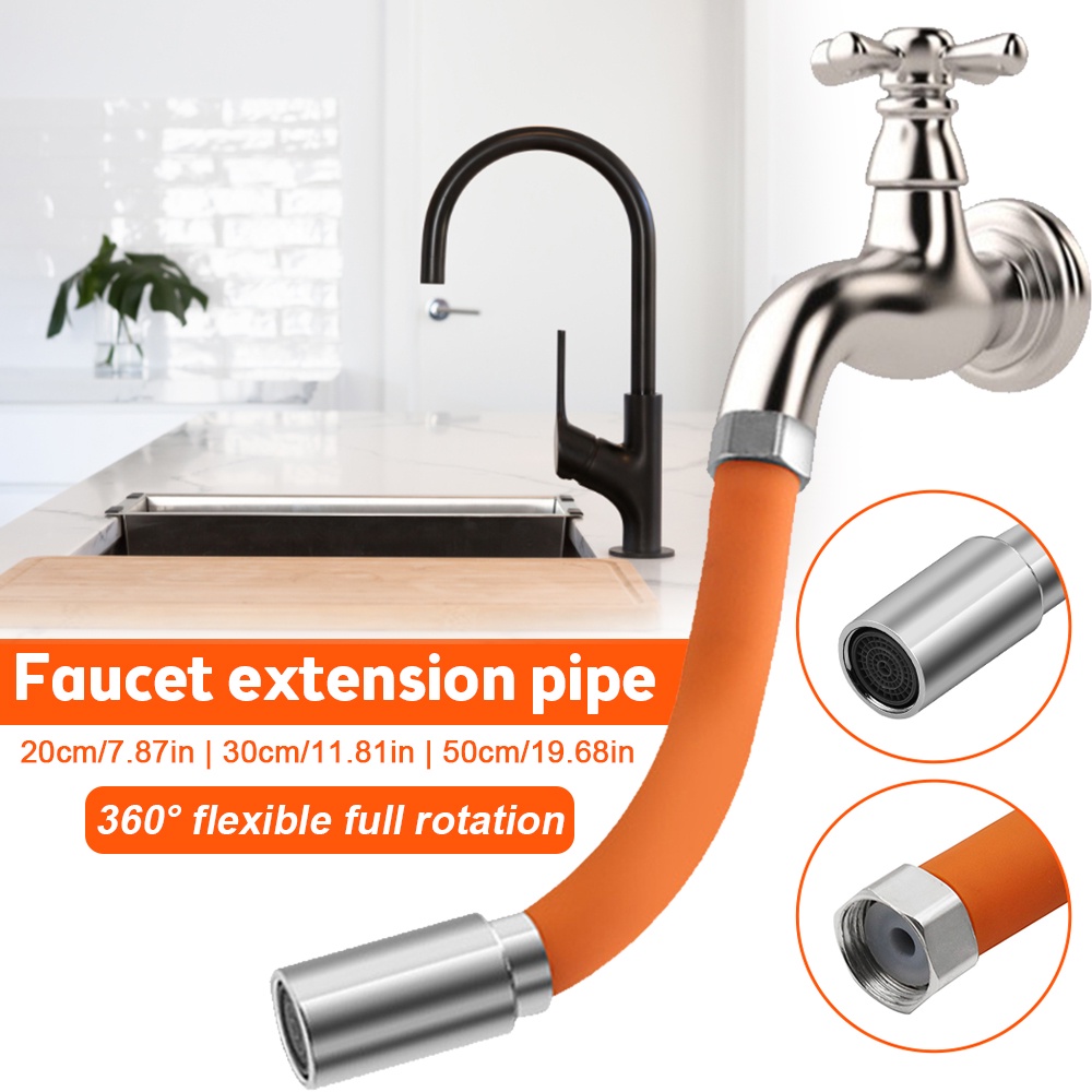 Universal Foaming Faucet Tube 360° Free Bending Faucet Extension Sink ...