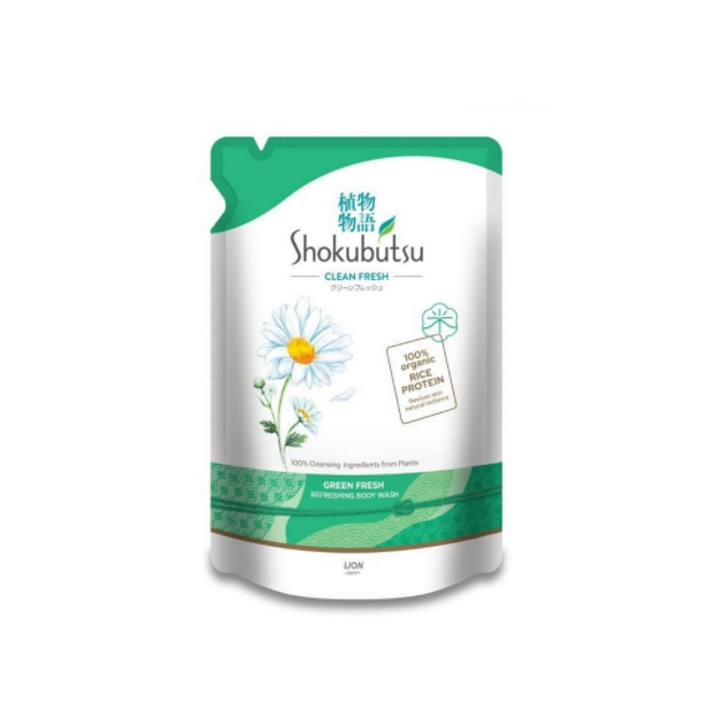 Shokubutsu Clean Fresh Shower Foam Green Fresh Refill Pack 800g | Shopee Malaysia