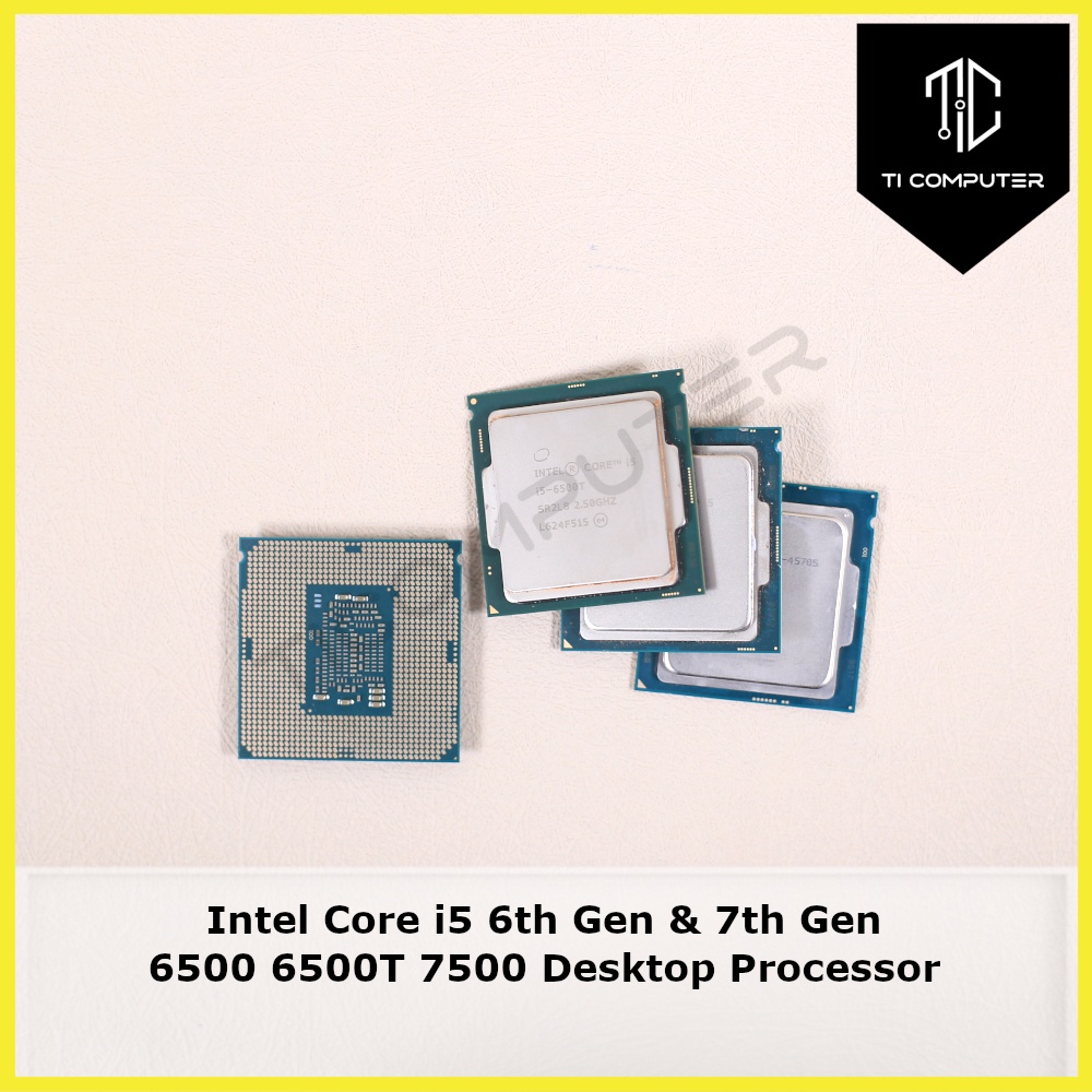 Intel Core i5 6th Gen & 7th Gen 6500 6500T 7500 PC Processor LGA1151 Used CPU Desktop | Shopee ...