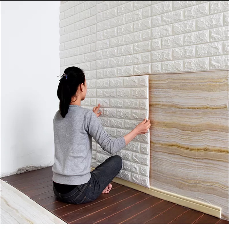 wallpapers Adhesive 3D Foam Wallpaper Design Wall Decor Wall Paper ...