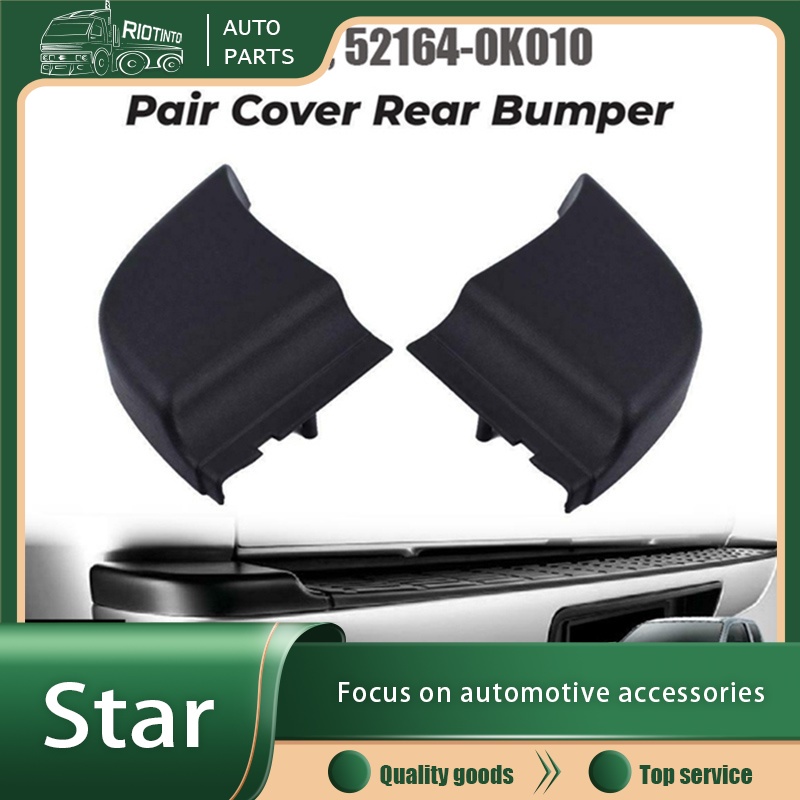 RTOStar Rear Bumper End Plate Corner Cap Trim Fit for Toyota Hilux Vigo ...