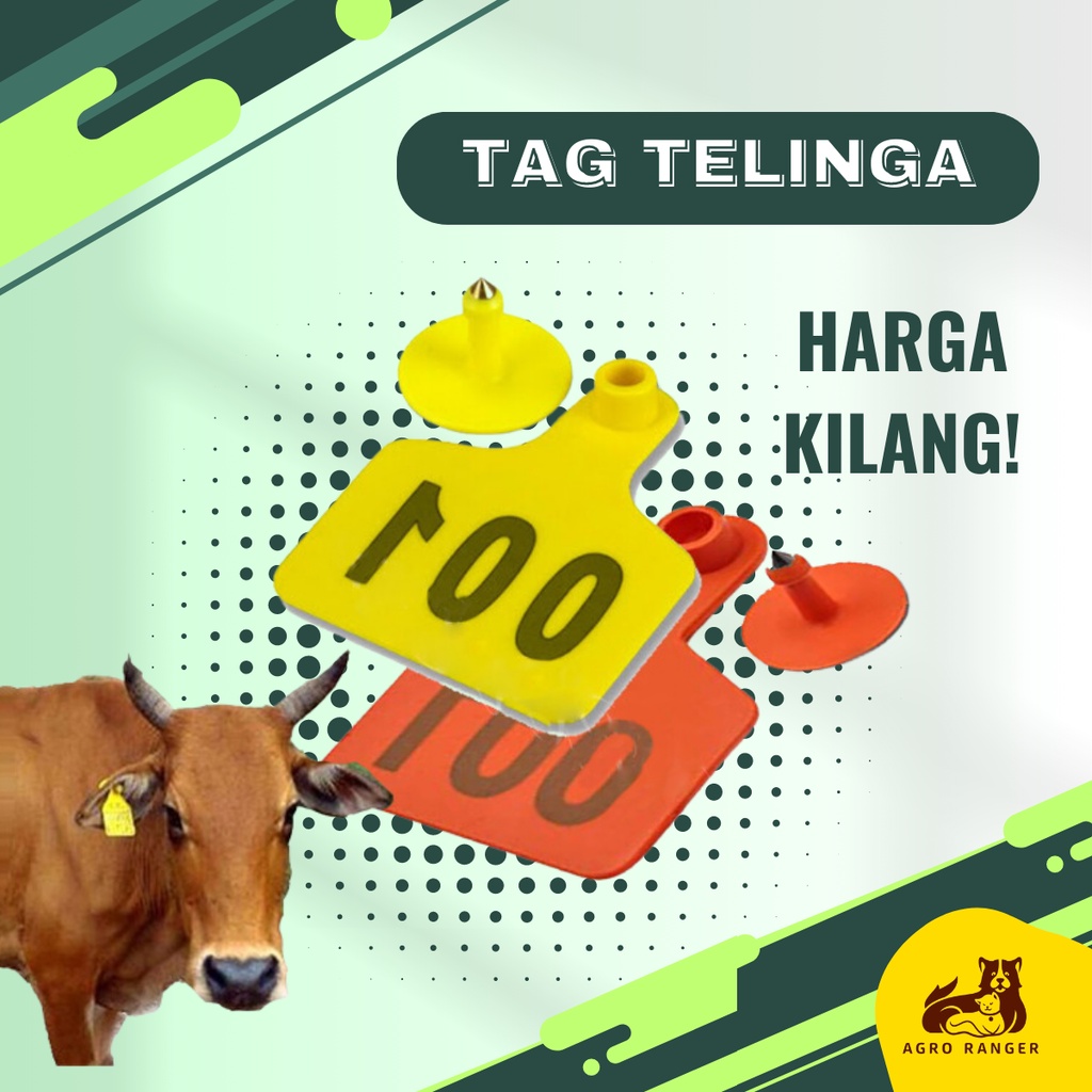 Tag Telinga Lembu Kambing Haiwan 20pcs / Ear Tag for livestock Goat Cattle Tag / EAR TAG PLIERS ...