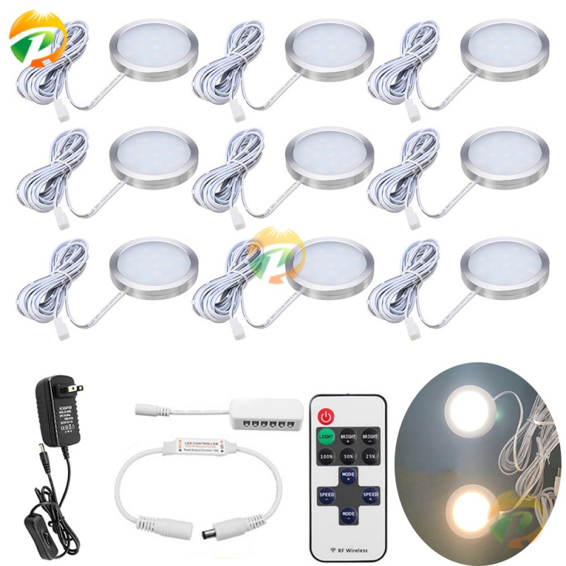 Remote Control Under Cabinet Lights 2W DC12V LED Display Case Closet ...