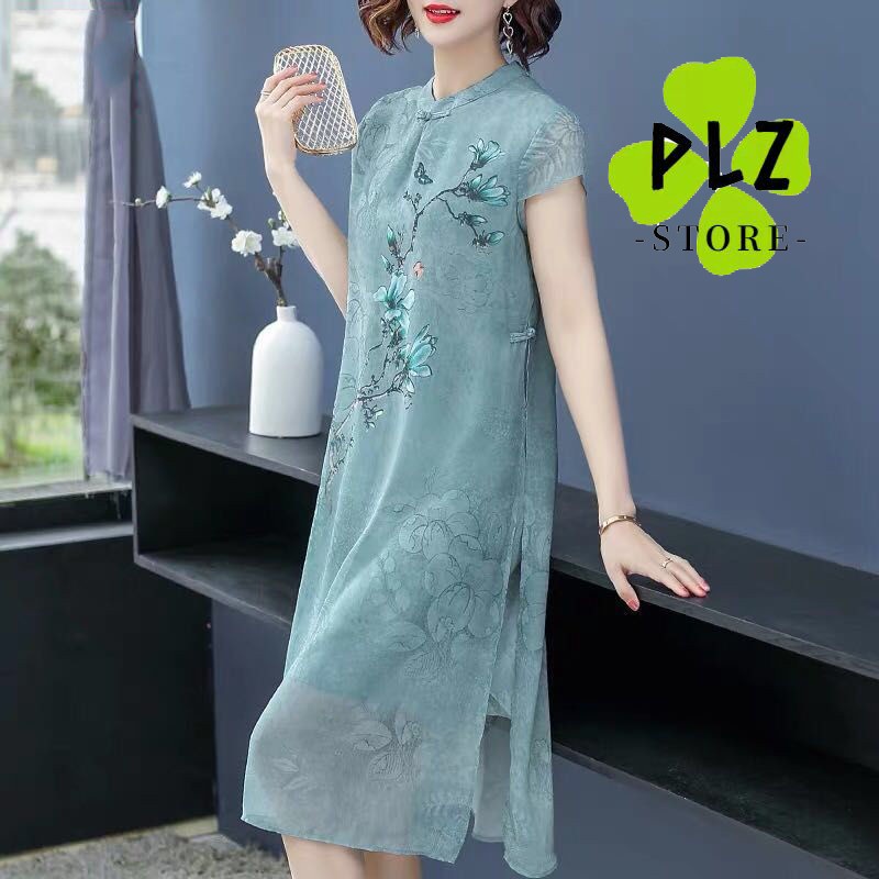 2025 CNY 旗袍 Fashion Women Silk qipao Chinese Cheongsam Dress Party ...