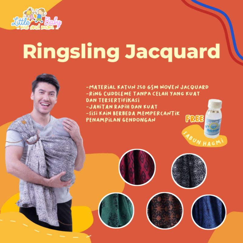 (Can) Cuddle ME Ring Sling Woven Cuddleme Jacquard Baby Carrier ...