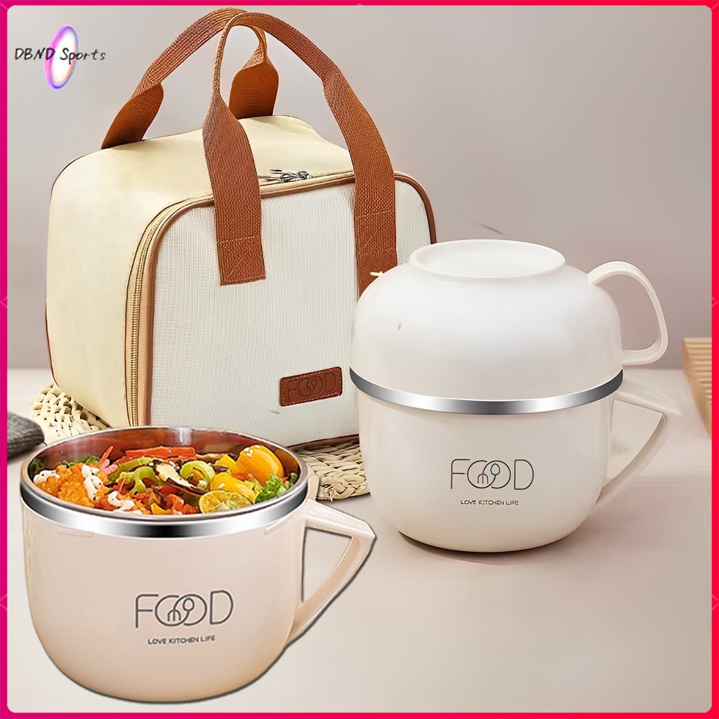 304 Stainless Steel Portable Lunch Box Food Cup Portable Bento Box ...