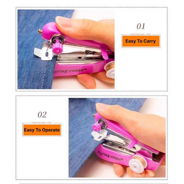 Bossku Hand-Held Sewing Machine Mini Portable Sewing Machine Stapler ...