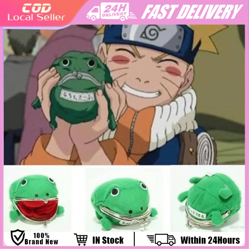 naruto wallet frog coin purse cute dompet kanak Uzumaki 儿童钱包可爱 | Shopee ...