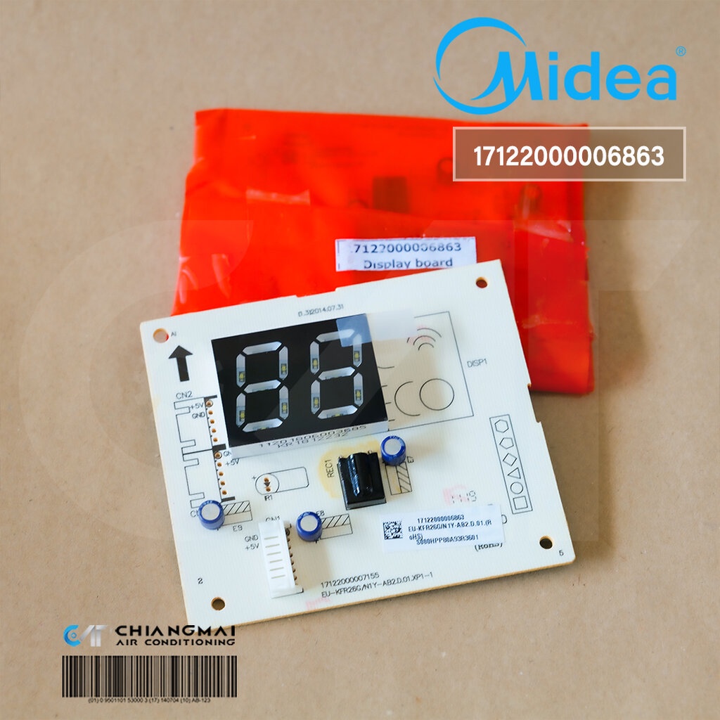 17122000006863 Midea Air Conditioner Remote Control Panel Signal Model ...