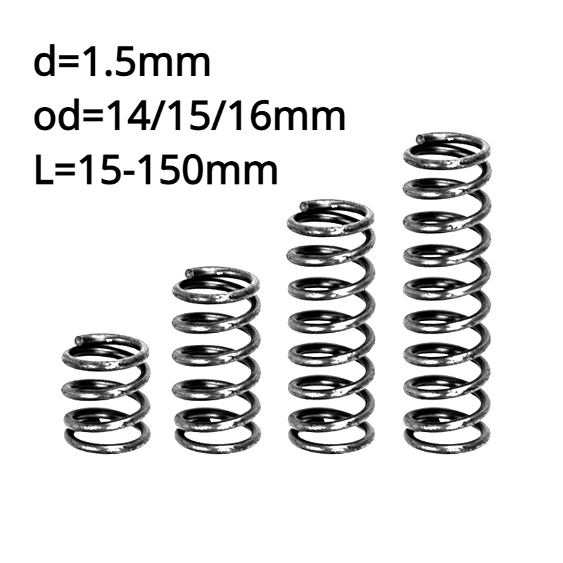 【KZS】Springs d1.5*OD14mm 15mm 16mm length 15mm-150mm SUS304 stainless ...