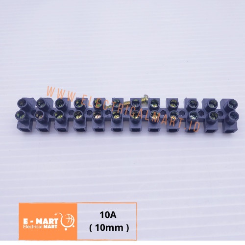 Black KRUSTIN Terminal / 10mm Cable Connection Terminal (10 A) | Shopee ...