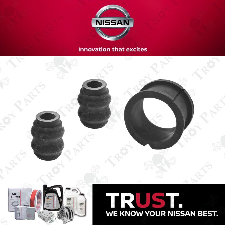 Original Nissan Steering Rack Rubber Bush Set 54444-EB70B + 54445-EA001 ...