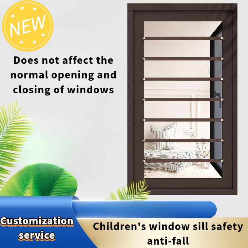 Customize Anti-theft window invisible window guardrail child safety home self-installed railing ...