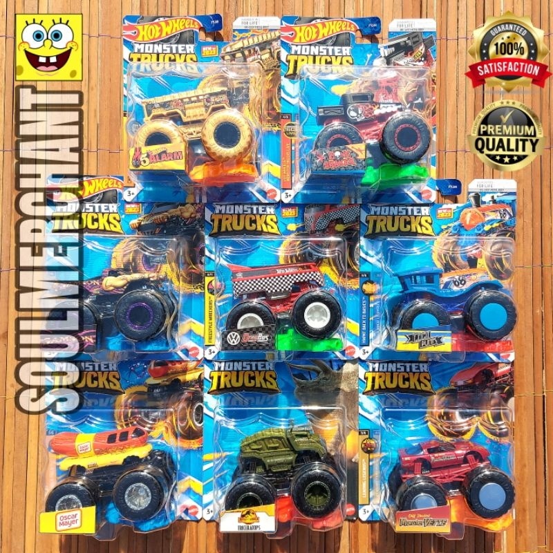 Hotwheels MONSTER TRUCKS JAM SINGLE - MERCEDES BENZ UNIMOG BONE SHAKER ...