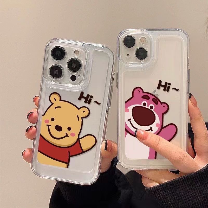 Say Hi Bear Lotso Winnie Phone Case Compatible for iPhone 15 11 14 Pro ...