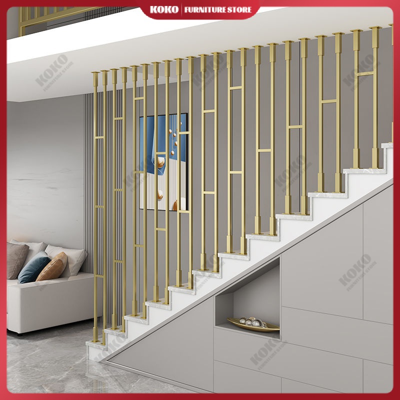 Stair handrail simple iron stair handrail indoor side mounted household ...