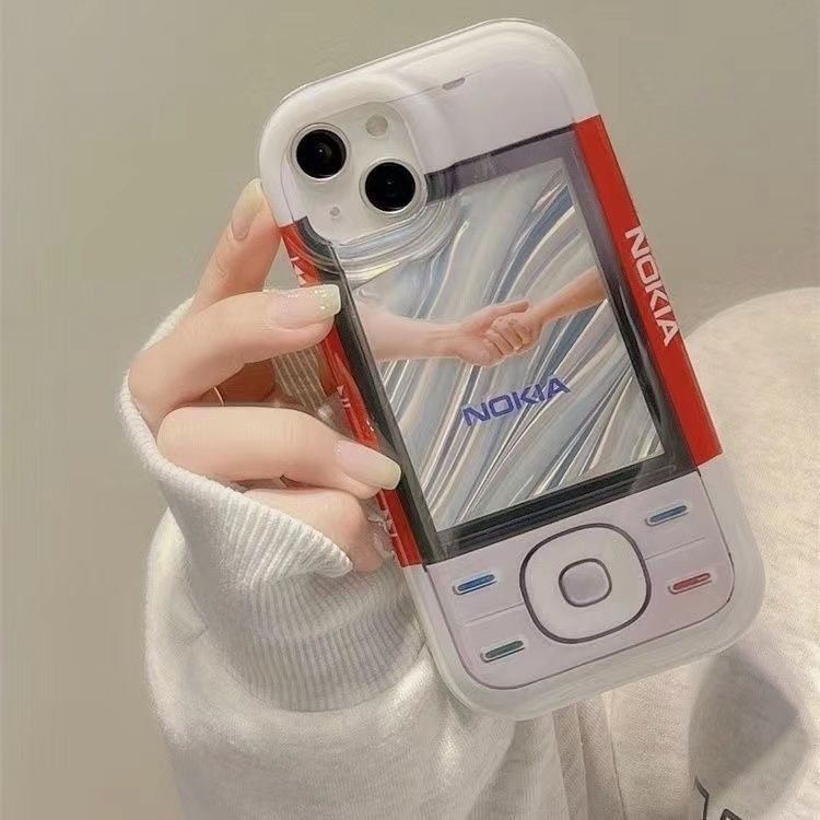 【Retro Nokia】Laser 3D Phone Case Compatible for iPhone 15 11 14 13 12 ...