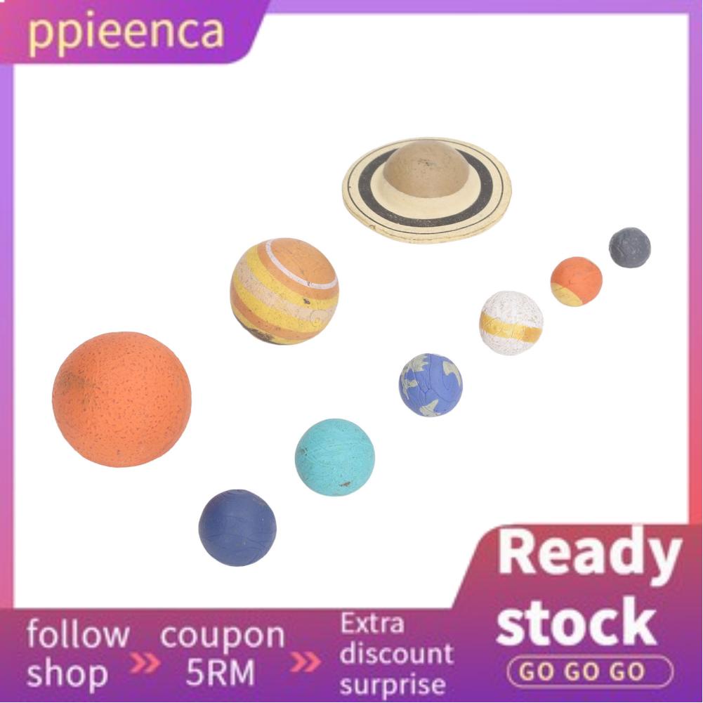 Ppieenca (01)Solar System Model PVC Cute 9 Planets Figure For Kids ...