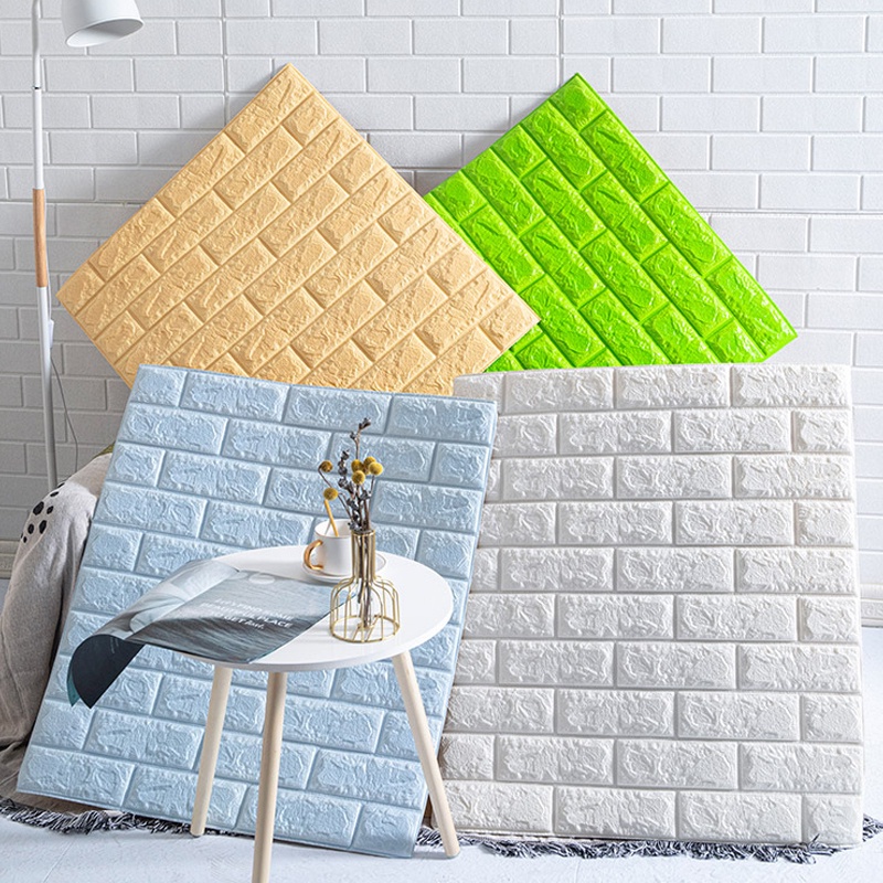 wall panel 3D retro ceiling wallpaper brick wall 3D wall sticker foam ...