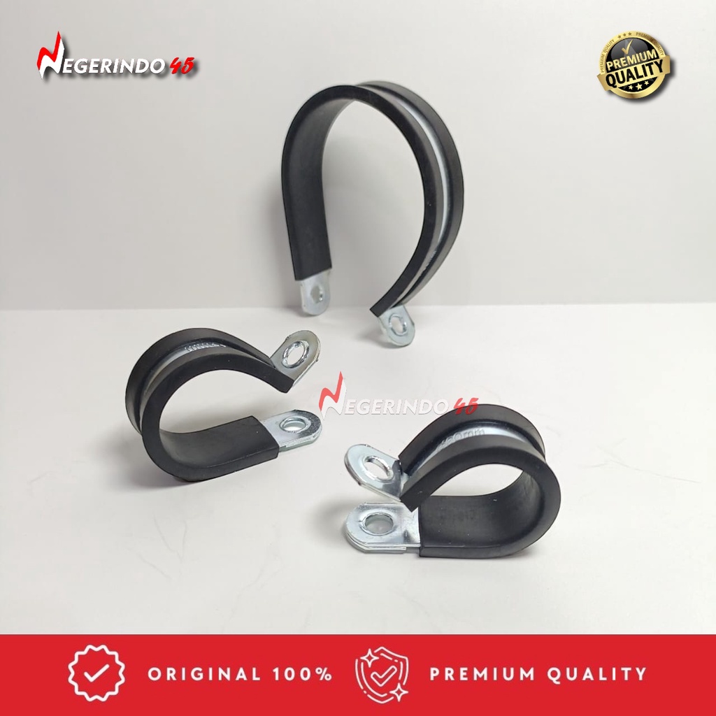 Rubber CLAMPS 24 32 38 50MM / GALVANIZED RUBBER CLIP INSULATOR PIPE ...
