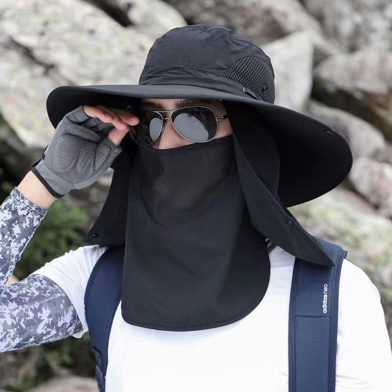 Men's Face Protection Sun Hat Mountaineering Fishing Hat Outdoor Hat ...