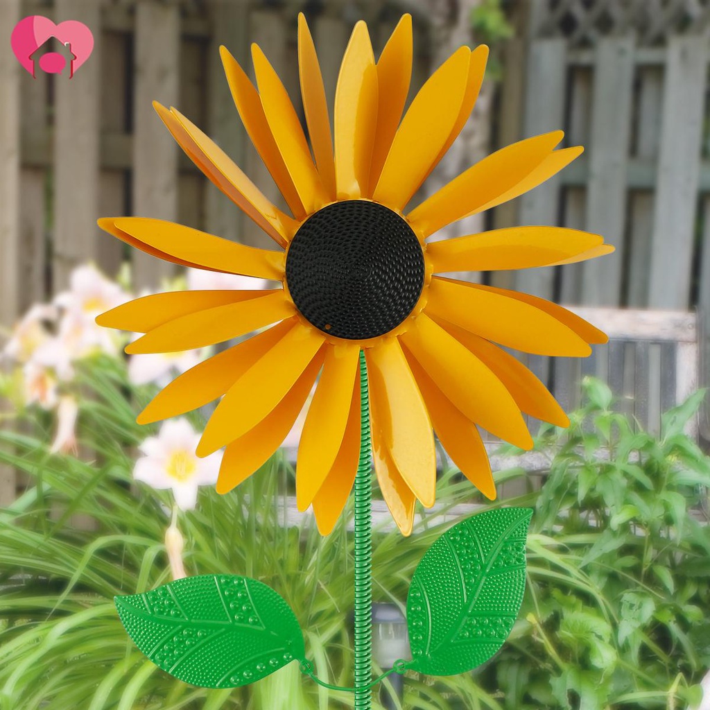 Wind Spinner 3D Metal Sunflower Windmill Heavy-Duty Wind Spinners ...