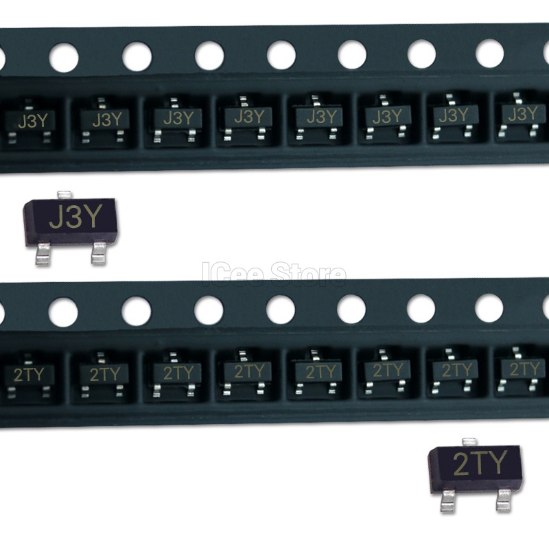 100PCS SMD Transistors S8050 J3Y S8550 2TY SS8050 Y1 SS8550 Y2 SOT23 ...