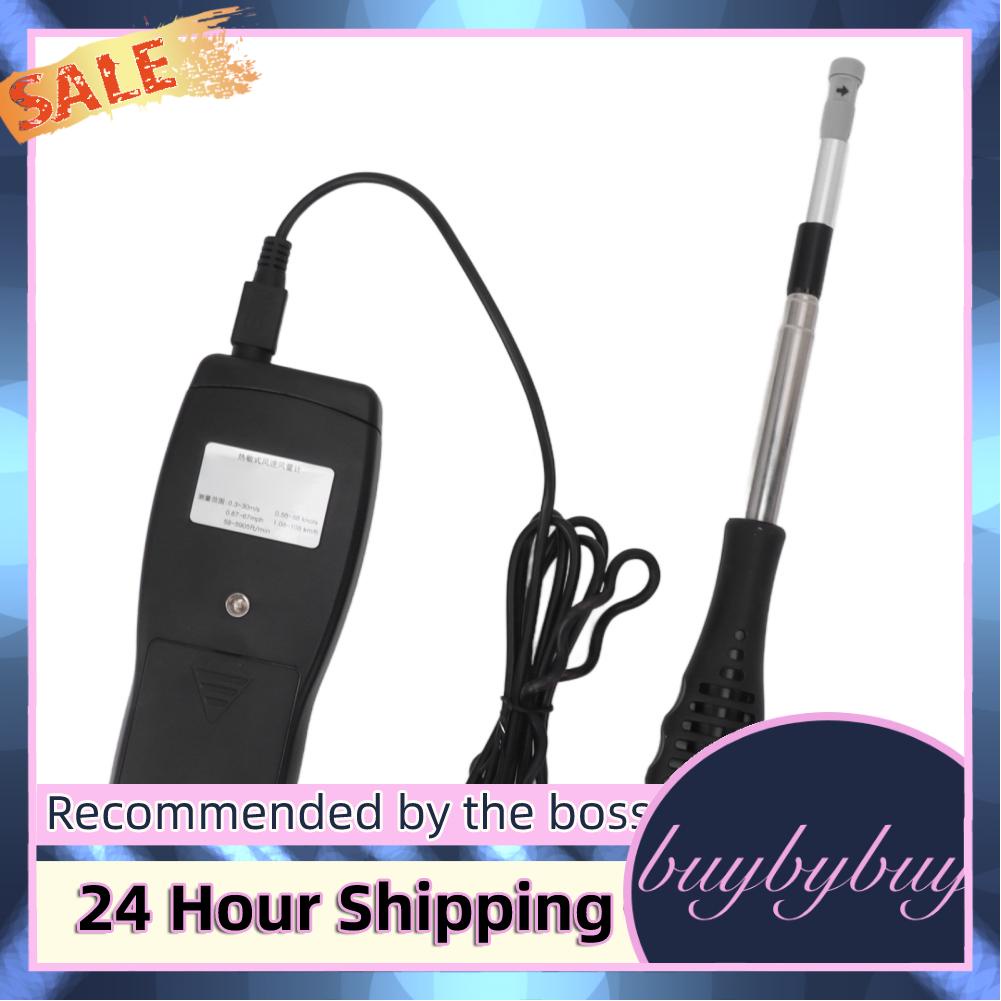 Buybybuy Hot Wire Anemometer Handheld USB Wind Speed Temperature Gauge ...