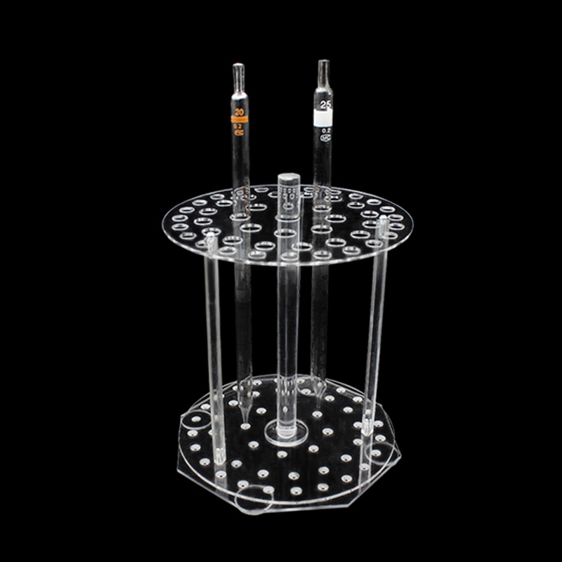 Plexiglass pipette rack Multi-function pipetting rack Double-sided test ...
