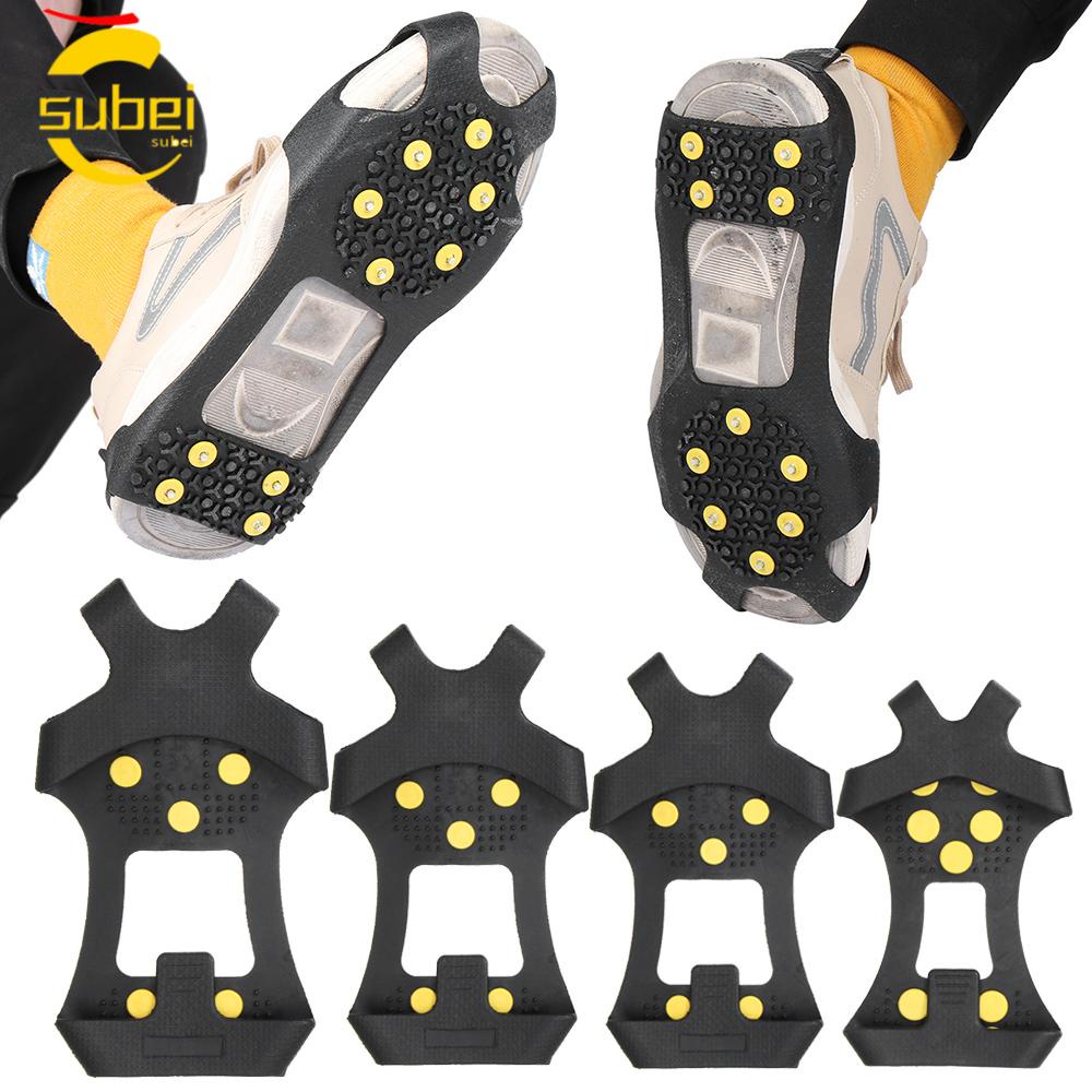 SUBEI1 Ice Gripper Climbing Cleats 10-Studs Snow Shoes Spikes | Shopee ...