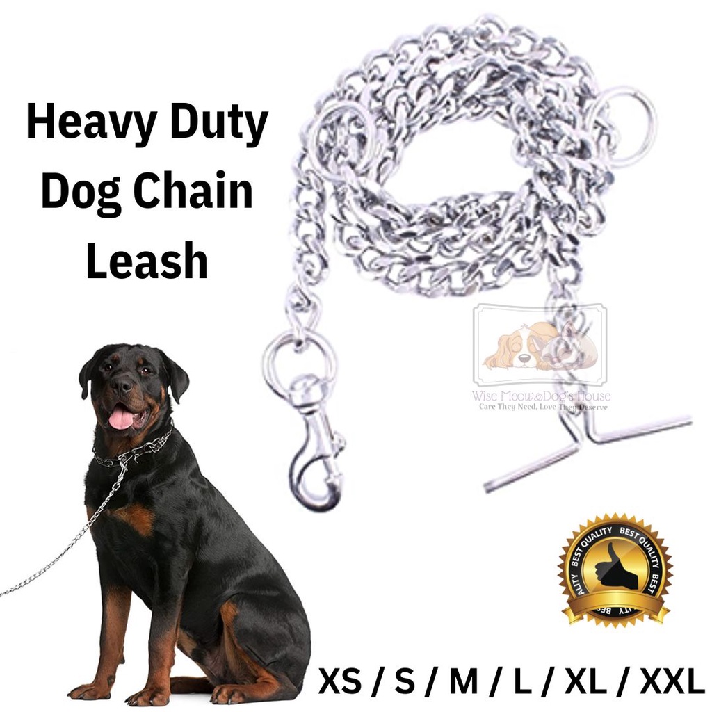 Dog Leash Heavy Duty Dog Chain Lead Chain-Anti Chew Metal Leads ...
