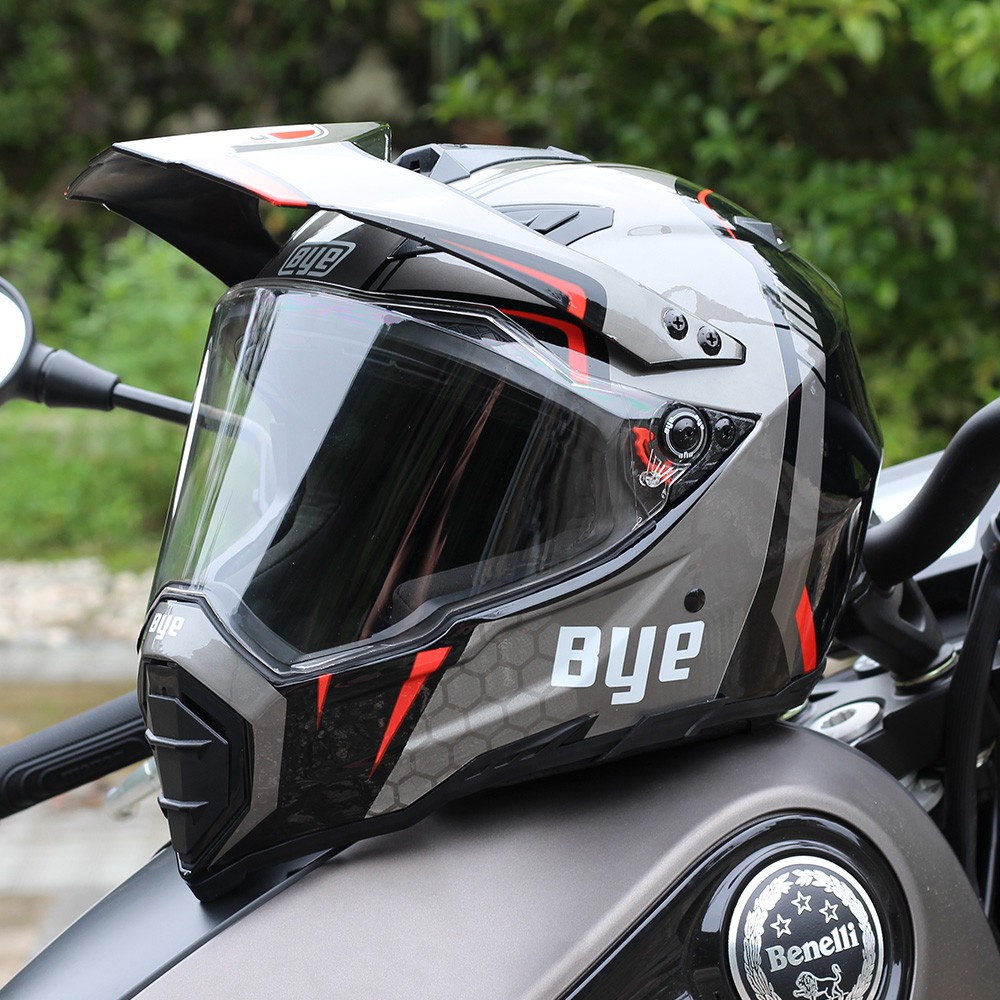 FULLFACE HELMET Bye Motorcycle Motocross-Racing Hybrid Stylish Helmet ...