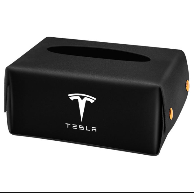 TESLA LOGO tissue box MODEL S MODEL3 MODEL X MODEL Y car seat rear ...