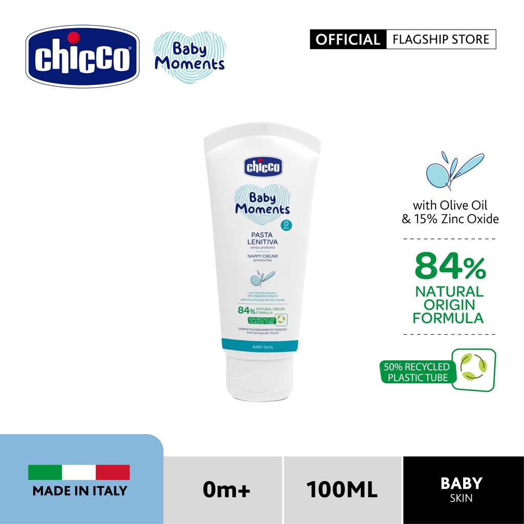 (Baby Skin) Chicco Baby Moments Nappy Cream 100ml | Shopee Malaysia