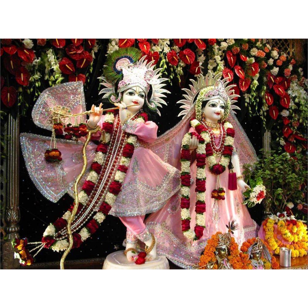 Living Room Home Wall Decoration Fabric Poster Gorgeous Lord Radha ...
