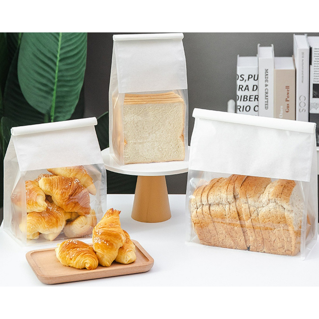 1pc Iron Wire Curled Toast Bread Packaging Bags Baking Biscuit Oil ...