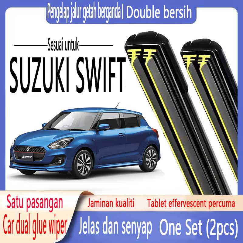 Suzuki SWIFT Dedicated Wiper SUZUKI SWIFT (2005-2017) Double Rubber ...