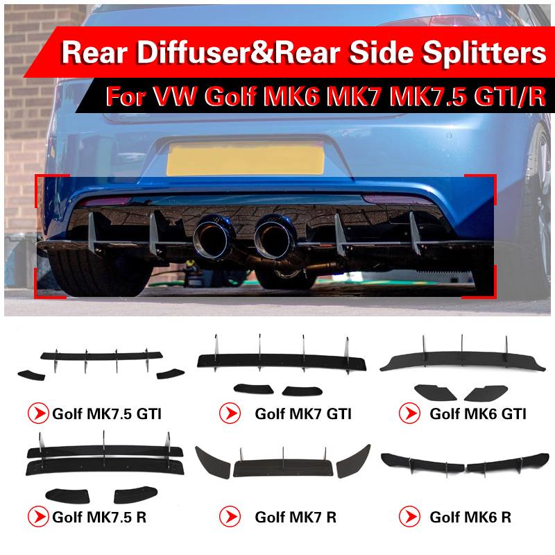 High Quality Car Rear Bumper Diffuser Spoiler Lip Rear Bumper Protector ...