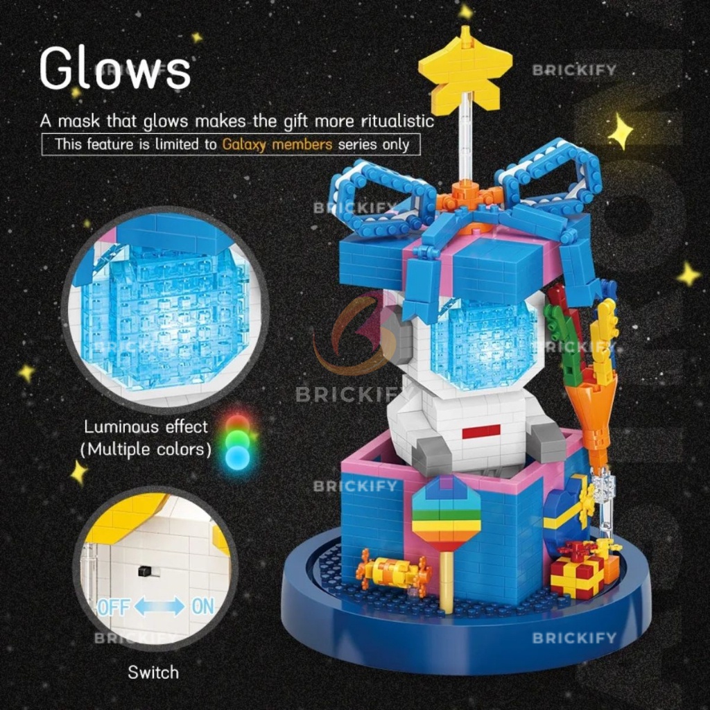 Space Astronaut Series with LED Building Block Gift Decoration Building ...