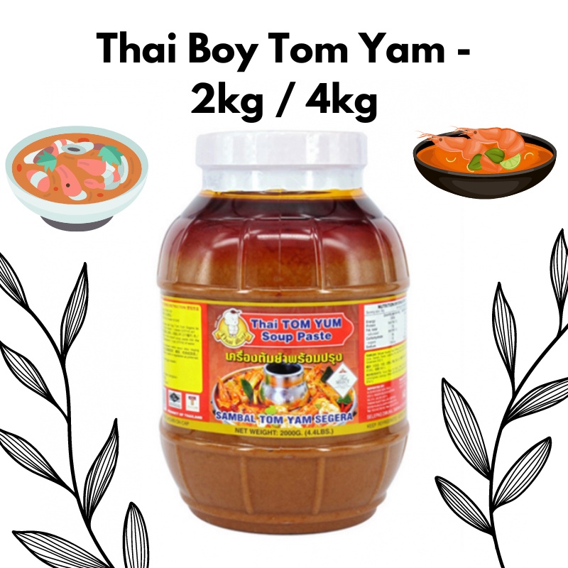 Thai Boy - Tom Yum Soup Paste /Tom Yum Sauce / 冬炎汤酱 (2kg / 4kg ...