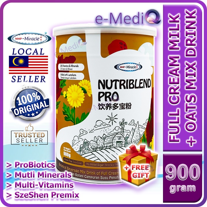 MHP Miracle Nutriblend Pro 神奇饮养多宝粉 900g Full Cream Milk & Oats ...