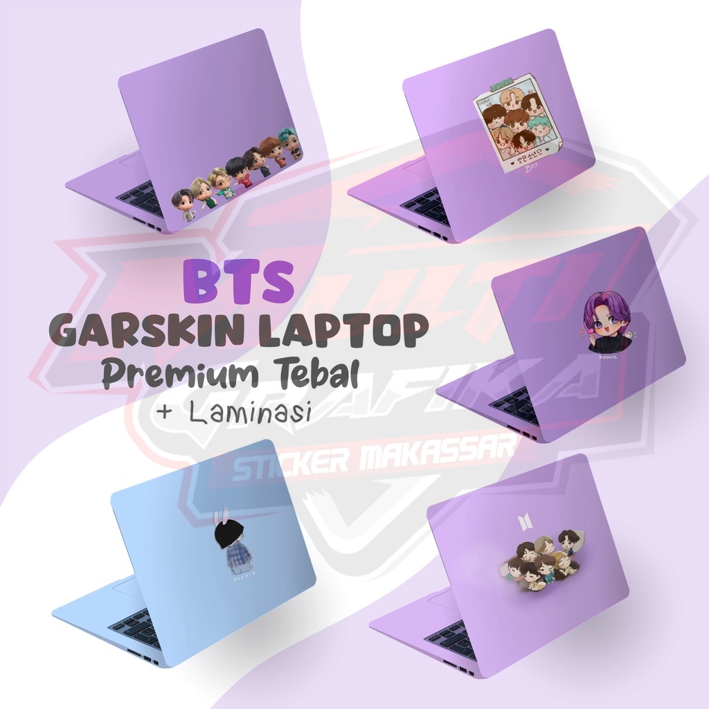 Multi Sticker Garskin Skin Laptop Leptop Sticker with K-Pop BTS Motif ...