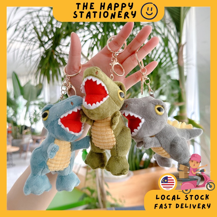 [Ready Stock] Cute T Rex Keychain Bag Keychain Bag Charm Azimat Beg ...